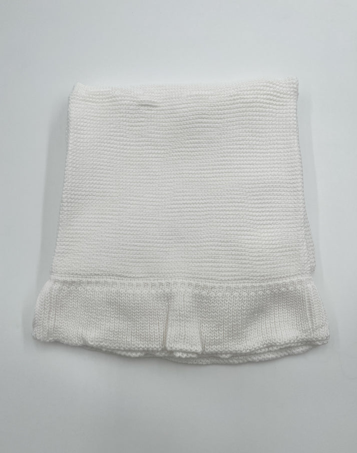 Blanket - Knitted Ruffle Edge – Southern Proper Blanks